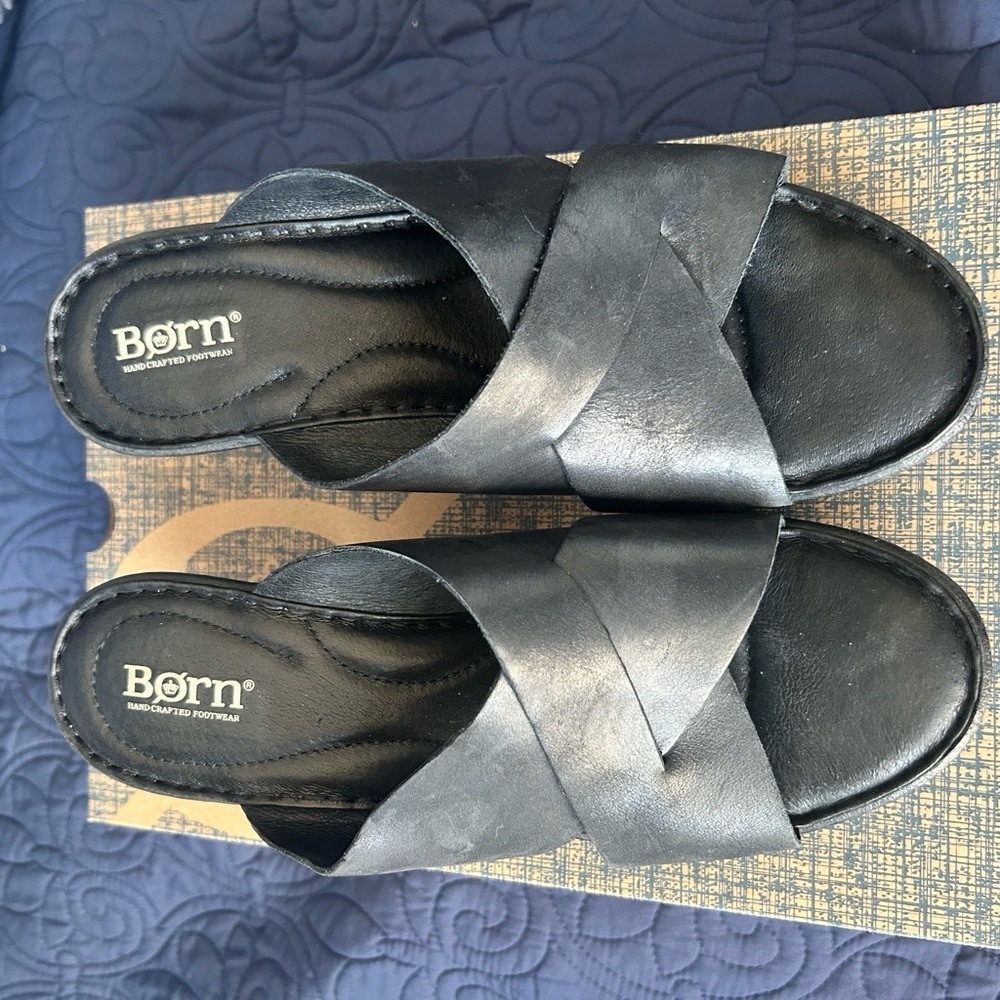 Born | Shoes | Born Coney Leather Wedge Sandals | Poshmark